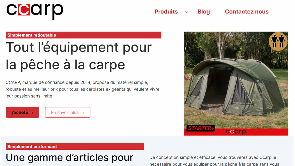 cCarp - simplement votre materiel pour la pêche à la carpe